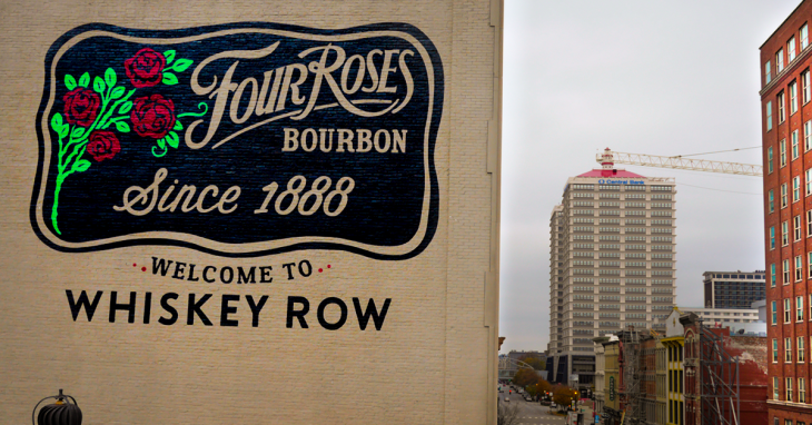 Whiskey Row mural honors Four Roses’ history in Louisville | The ...